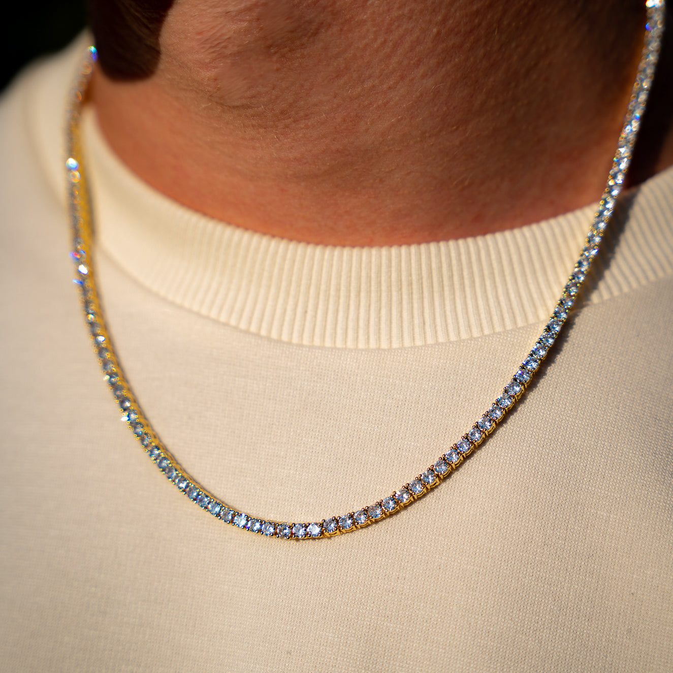 3MM Gold Tennis Chain – Elevn-Jewellery